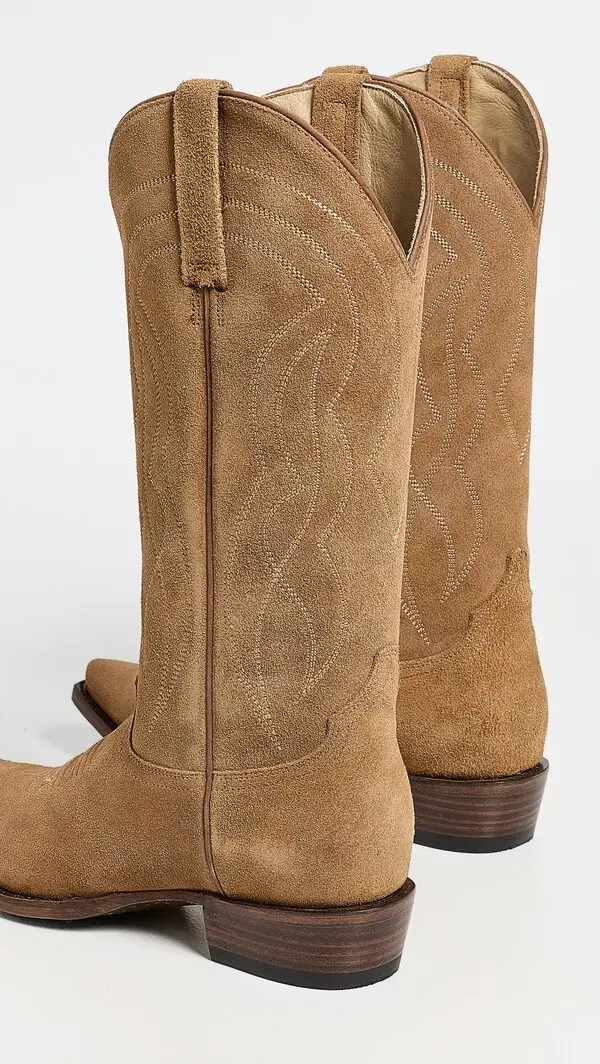 The Great. Stetson X Cowboy Boots In Suede