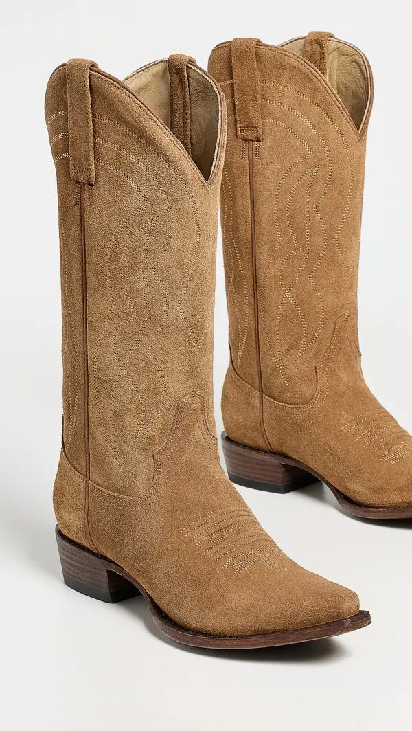 The Great. Stetson X Cowboy Boots In Suede