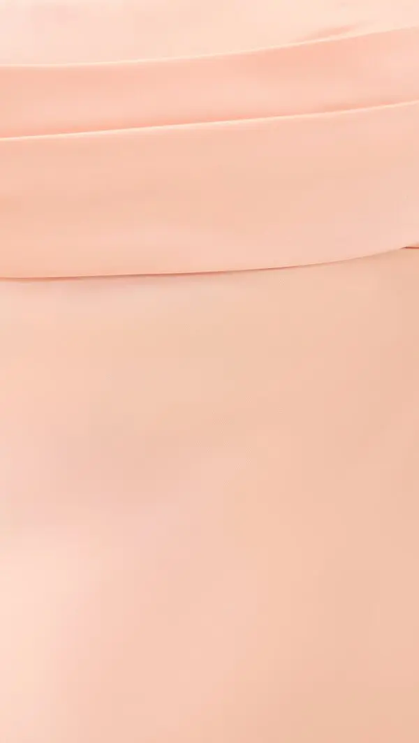 RUNAWAY THE LABEL Strapless Maxi Dress With Scarf - Peach