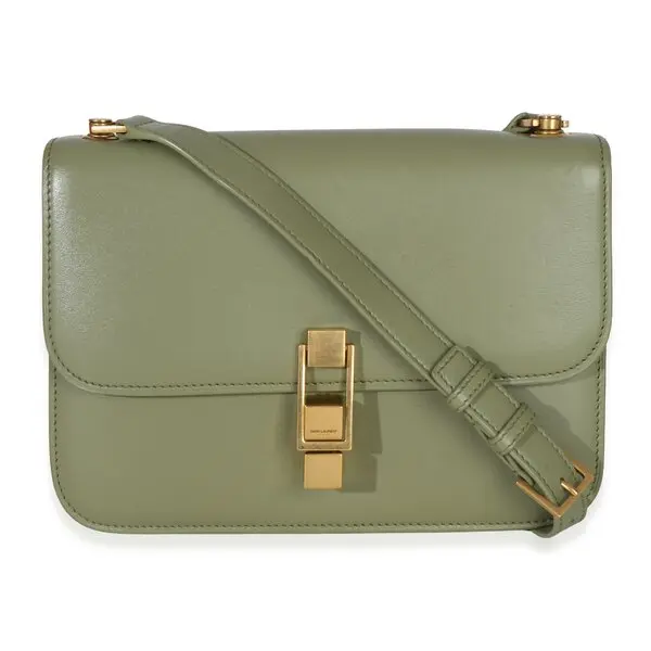 Saint Laurent Le Carre Satchel Light Smooth Calfskin - Green