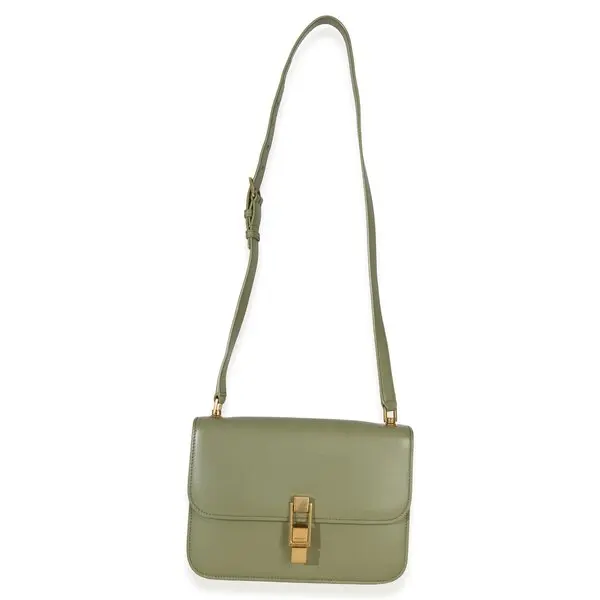 Saint Laurent Le Carre Satchel Light Smooth Calfskin - Green