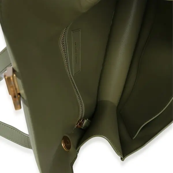 Saint Laurent Le Carre Satchel Light Smooth Calfskin - Green