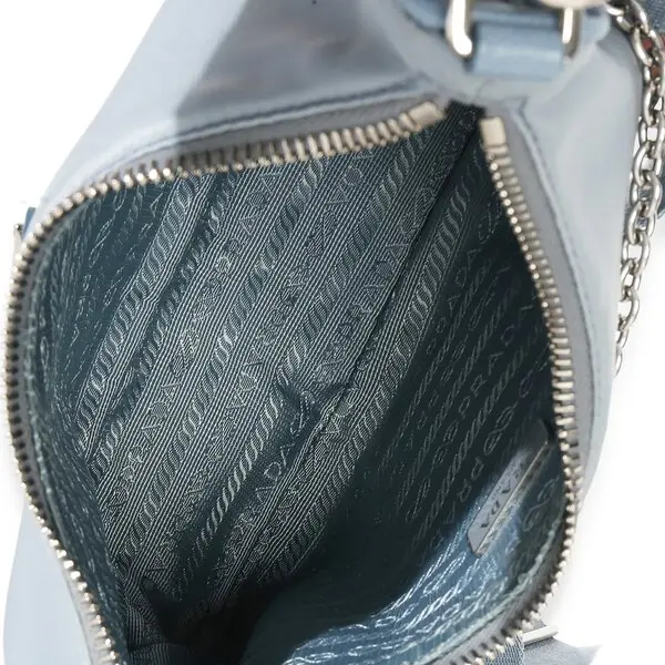 Prada Nylon And Saffiano Leather Re-edition 2005 - Blue