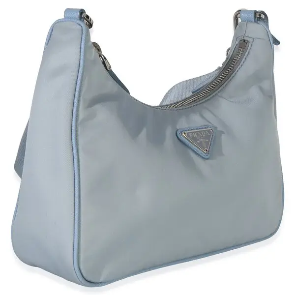 Prada Nylon And Saffiano Leather Re-edition 2005 - Blue