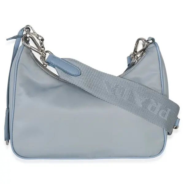 Prada Nylon And Saffiano Leather Re-edition 2005 - Blue