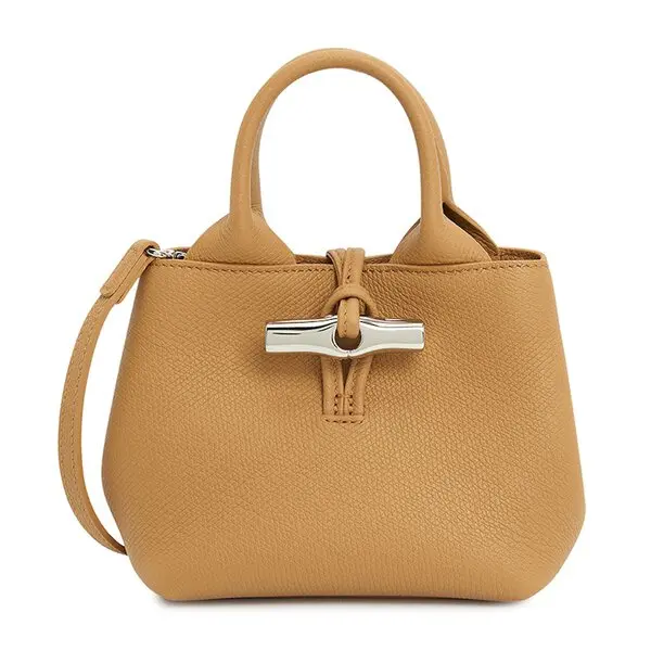 Longchamp Le Roseau Xs Tote - Camel