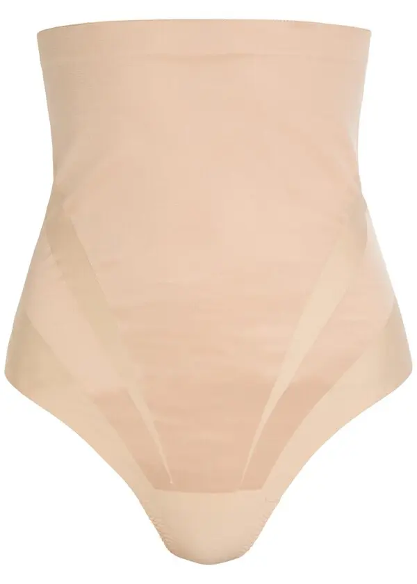 Spanx Transform High-waist Sculpting Thong - Beige