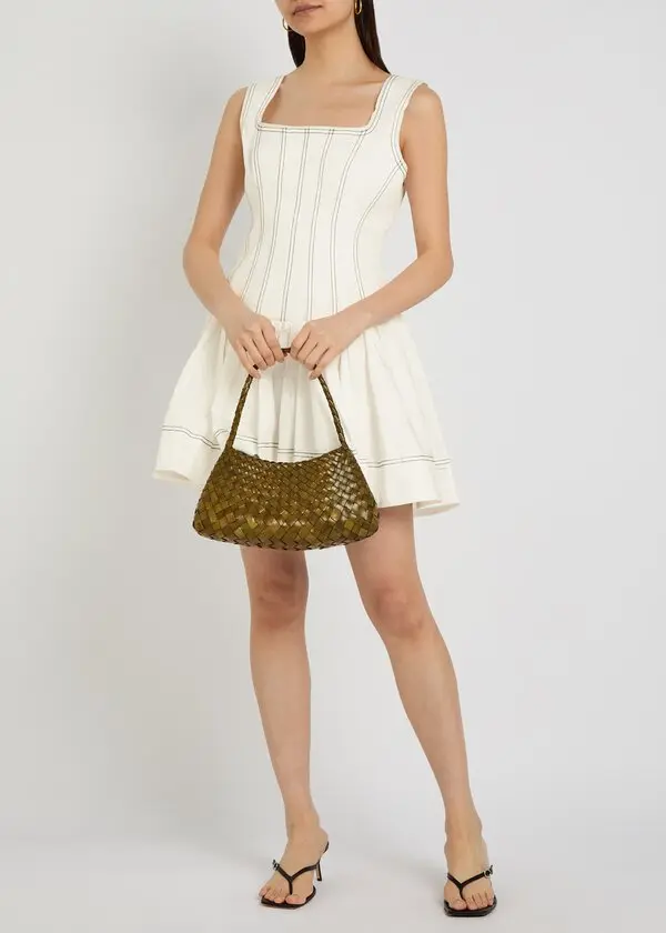 Aje Contrasting Cotton Mini Dress