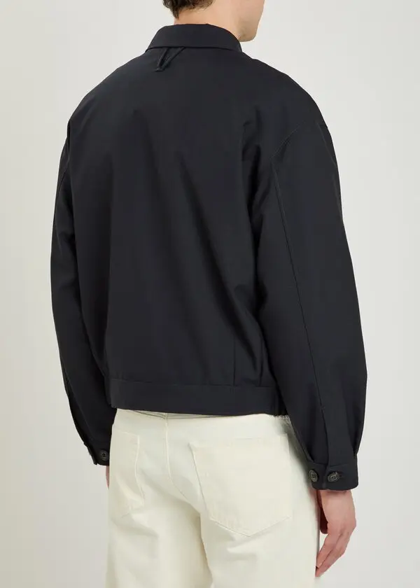 VALSTAR Twill Bomber Jacket - Navy