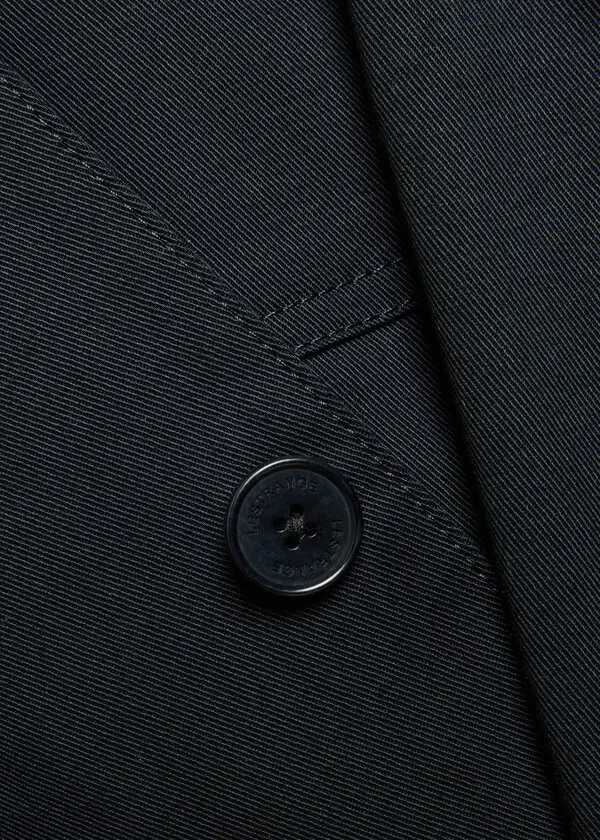 LESTRANGE Coach Patch Pocket Stretch-cotton Overshirt - Navy