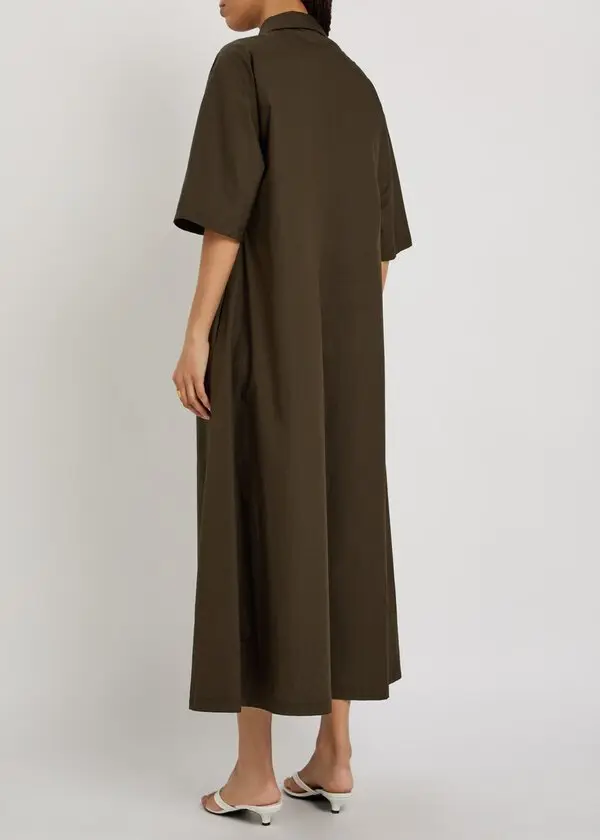 Max Mara Cotton Maxi Shirt Dress