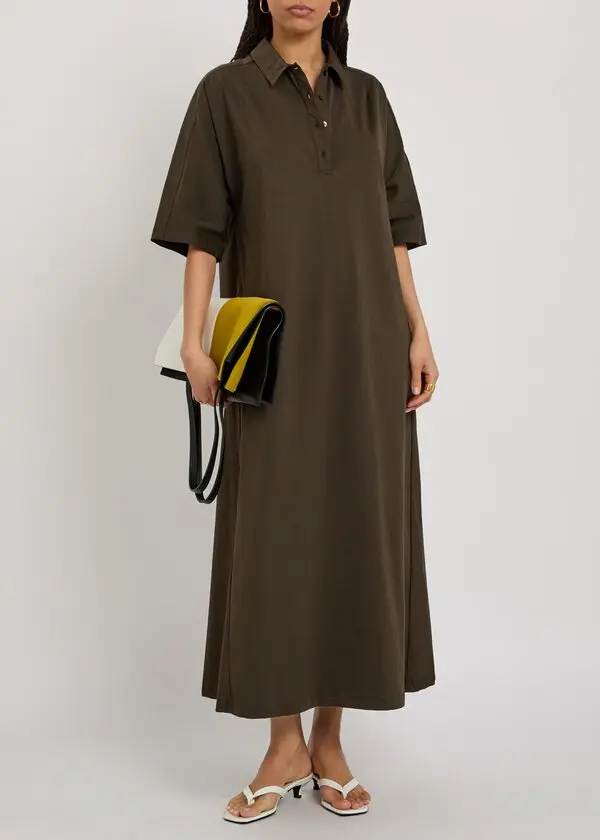 Max Mara Cotton Maxi Shirt Dress