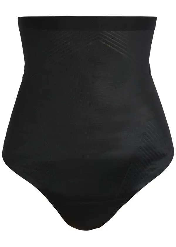 Spanx Invisible High-waist Sculpting Thong - Black