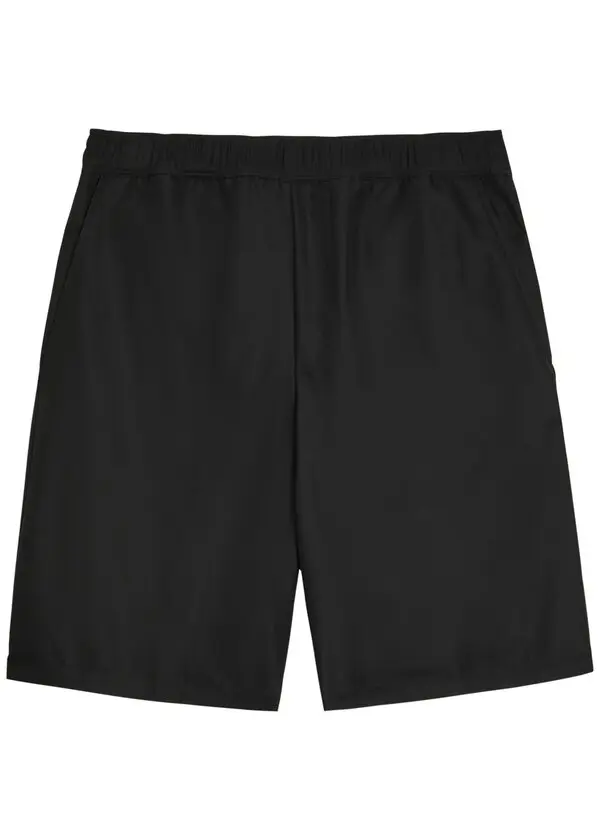 VOWELS Wool-blend Shorts - Black