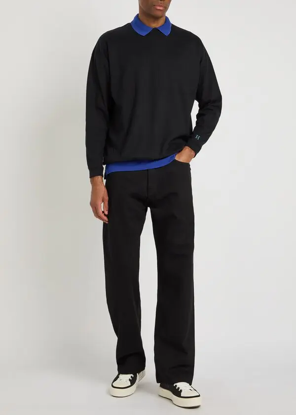 STRETCH FRAISE Ribbed Stretch-cotton T-shirt