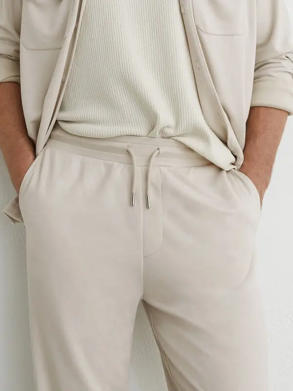 REISS Relaxed Jersey Drawstring Trousers