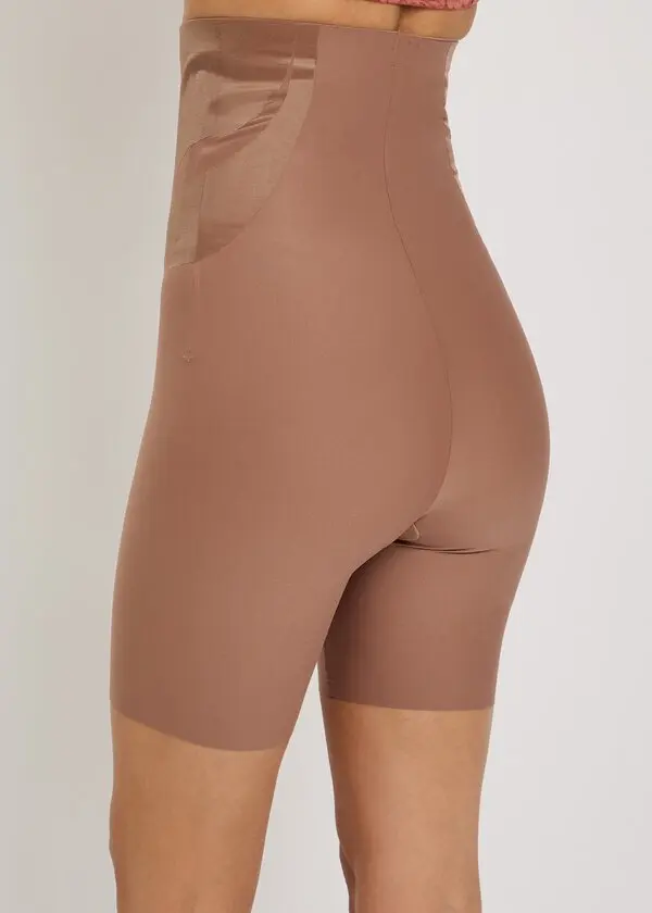 Spanx Transform Sculpting High-waist Shorts - Nude
