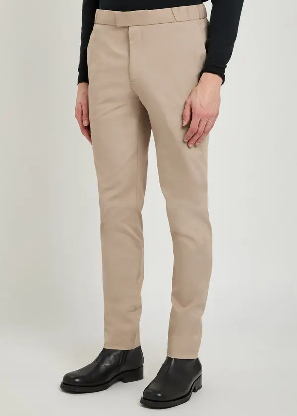 LESTRANGE Slim-leg Cotton-blend Trousers