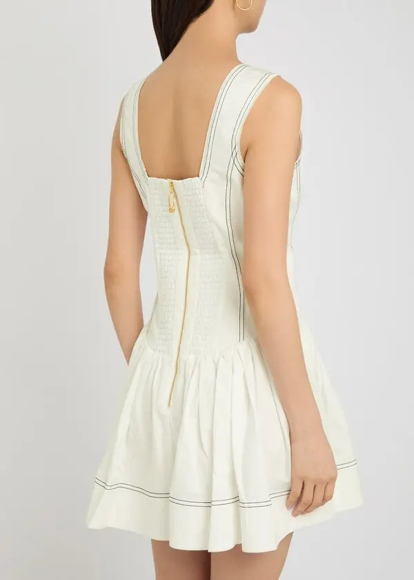 Aje Contrasting Cotton Mini Dress