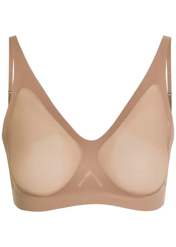 Spanx Sheersense Sculpting Mesh Bra - Nude