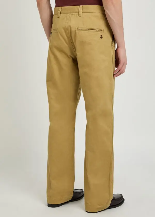 VOWELS Straight-leg Cotton Trousers