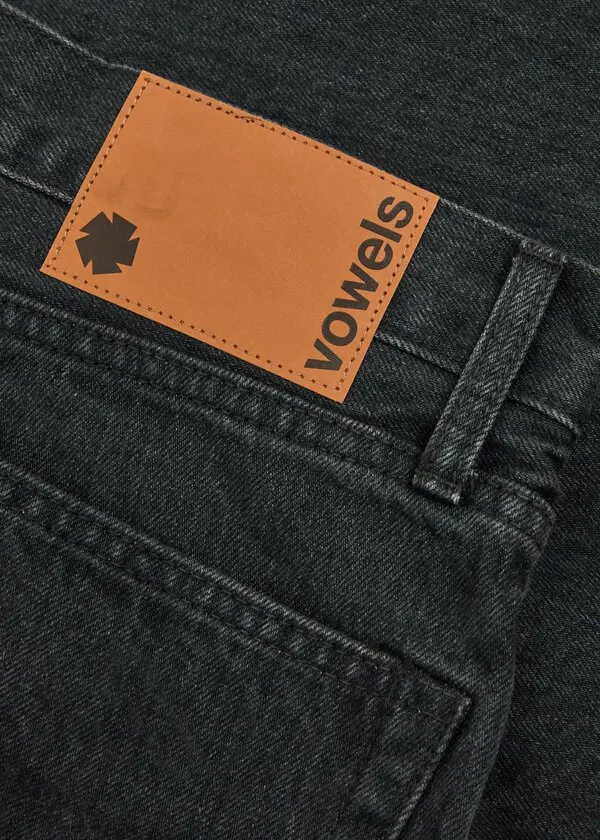 VOWELS Straight-leg Washed Denim Jeans
