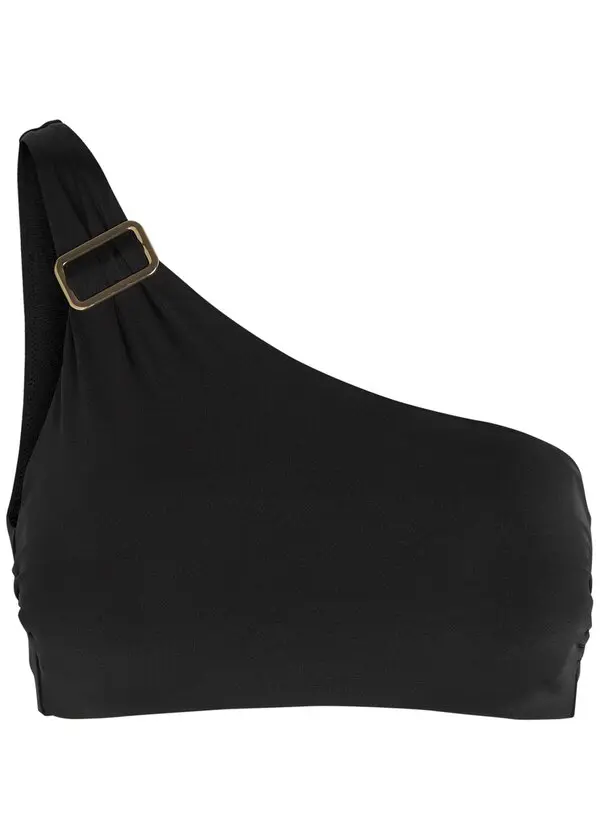 Max Mara Chalisia One-shoulder Bikini Top - Black