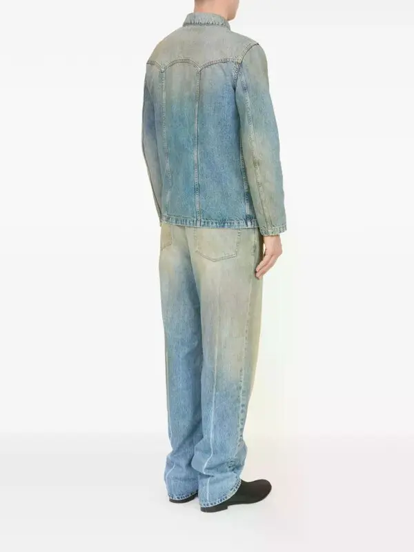 MAISON MARGIELA Chest-pockets Denim Jacket - Blue
