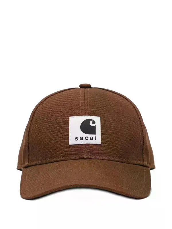 Carhartt Work In Progress X Sacai Logo Patch Baseball Cap - Brown
