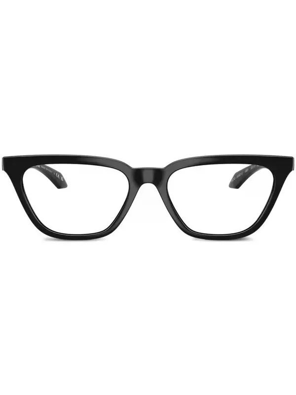 Versace Greca-motif Cat-eye Glasses - Black