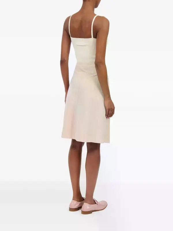 MAISON MARGIELA Pleated Poplin A-line Skirt - Neutrals