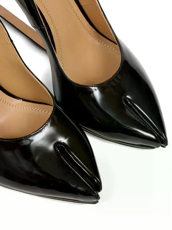 MAISON MARGIELA Tabi Pointed-toe Pumps With Plexi Heel - Black