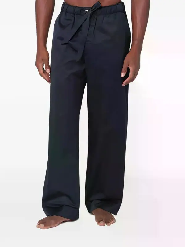 TEKLA Chelsea Tie-waist Pyjama Pants - Blue