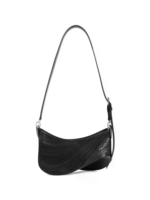 MUGLER Ruched-detail Crossbody Bag