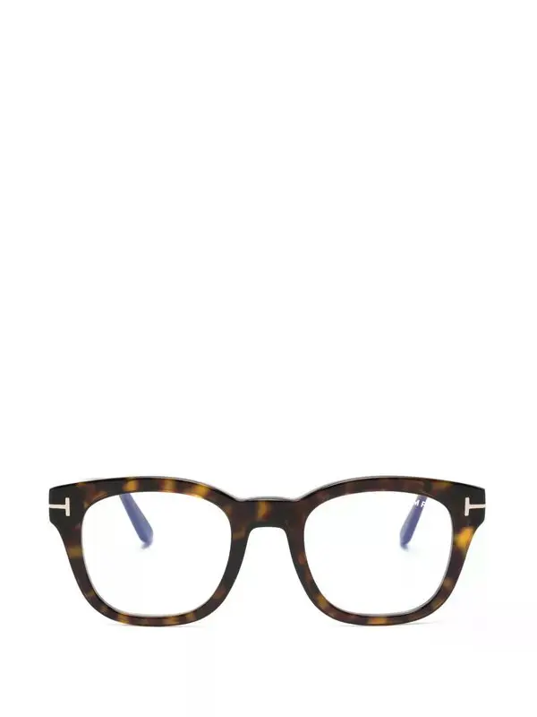 TOM FORD Square Frame Glasses - Brown
