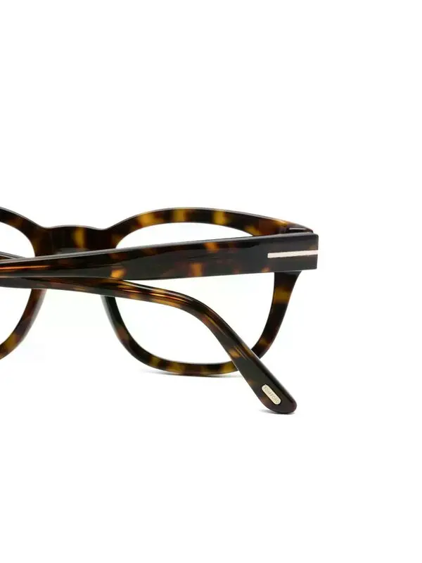 TOM FORD Square Frame Glasses - Brown