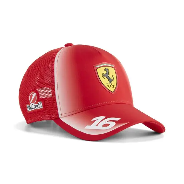PUMA Scuderia Ferrari Replica Leclerc Trucker Hat - Red