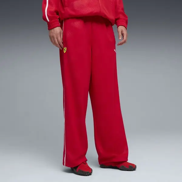 PUMA Scuderia Ferrari T7 Oversized Track Pants - Red
