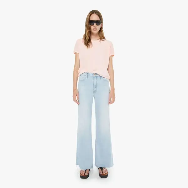 MOTHER The Hustler Roller Skimp Fray Jeans