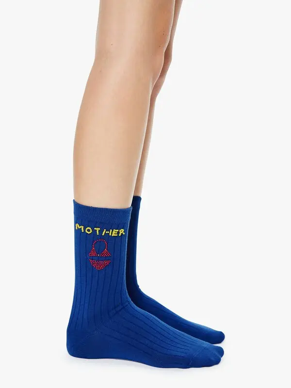 MOTHER The Half Step Bikini Crew Socks - White