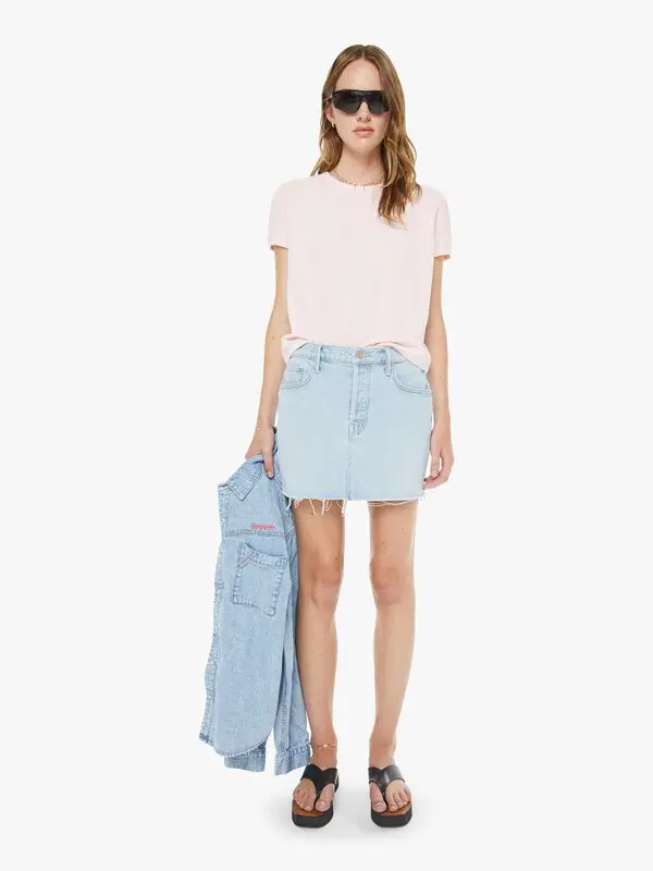 MOTHER The Vagabond Mini Fray Skirt