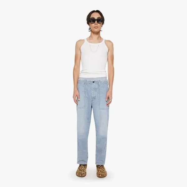 MOTHER The Commando Cross The Line Jeans - Blue