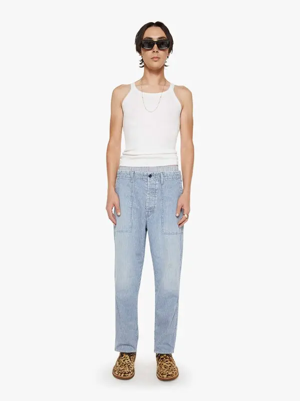 MOTHER The Commando Cross The Line Jeans - Blue