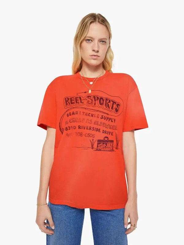 MOTHER The Lowdown Reel Sports T-shirt - Red