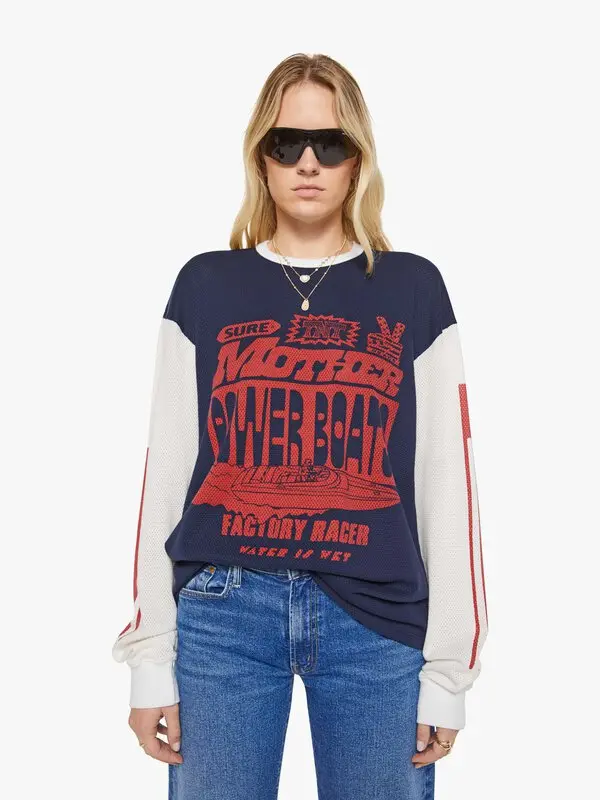 MOTHER The Long Sleeve Lowdown Power Boats T-shirt
