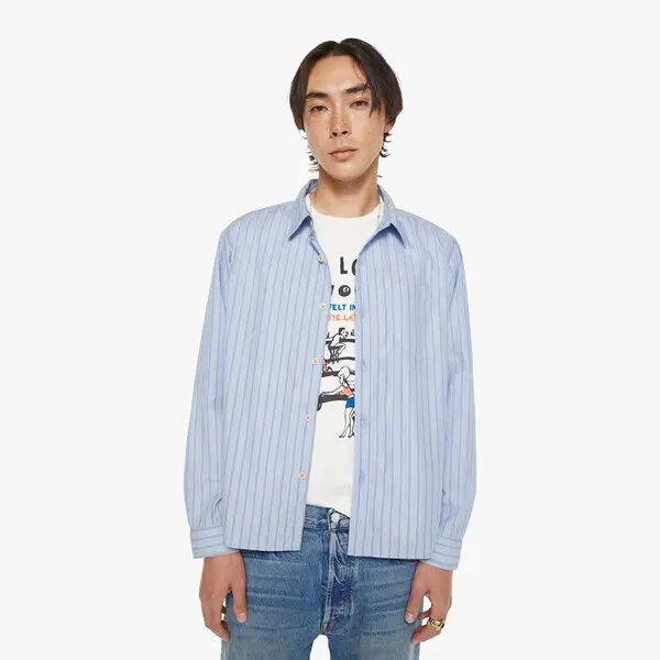 MOTHER The Back To Square One Pop Shirt - Blue