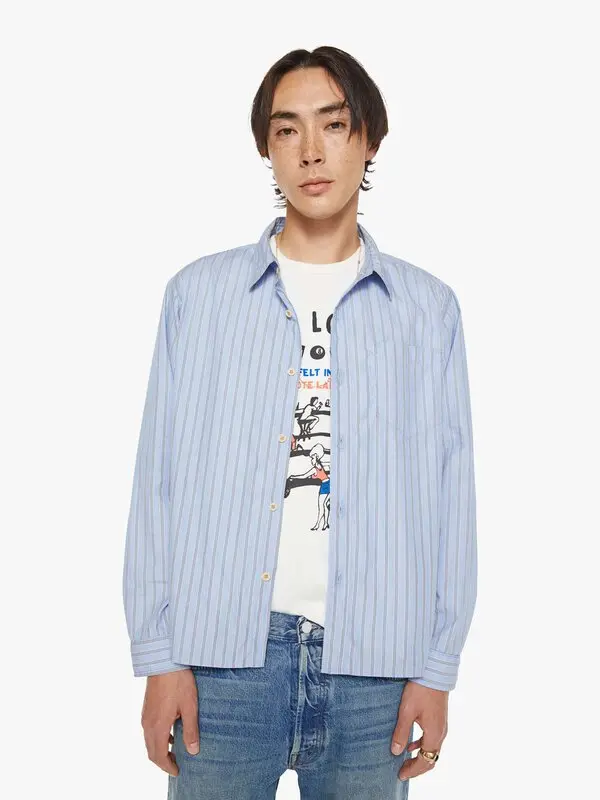 MOTHER The Back To Square One Pop Shirt - Blue