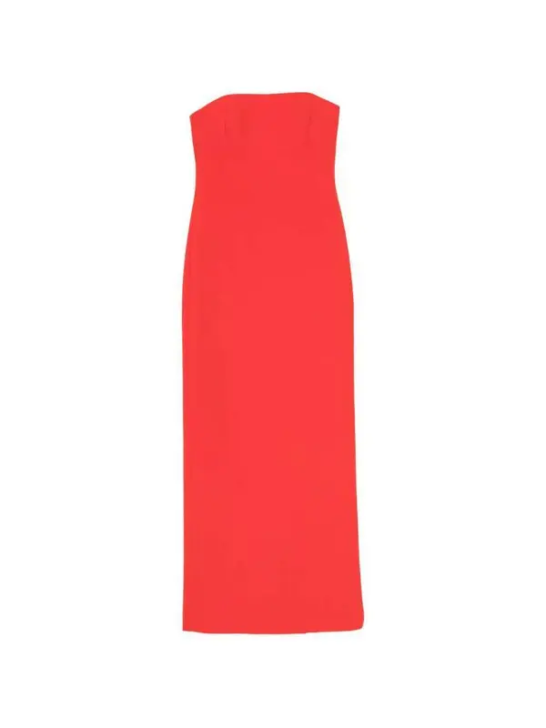 Amsale Strapless Column Maxi Dress