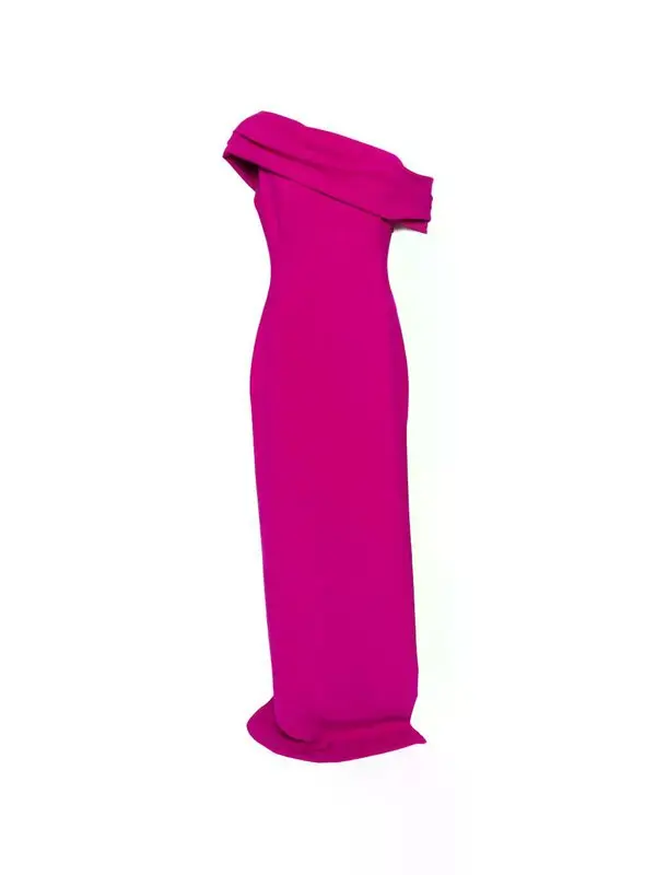 Amsale Off-shoulder Maxi Dress