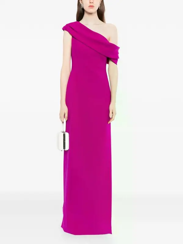Amsale Off-shoulder Maxi Dress